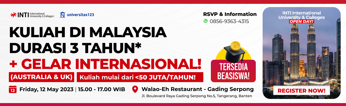 INTI International University & College OPEN DAY! - Universitas123